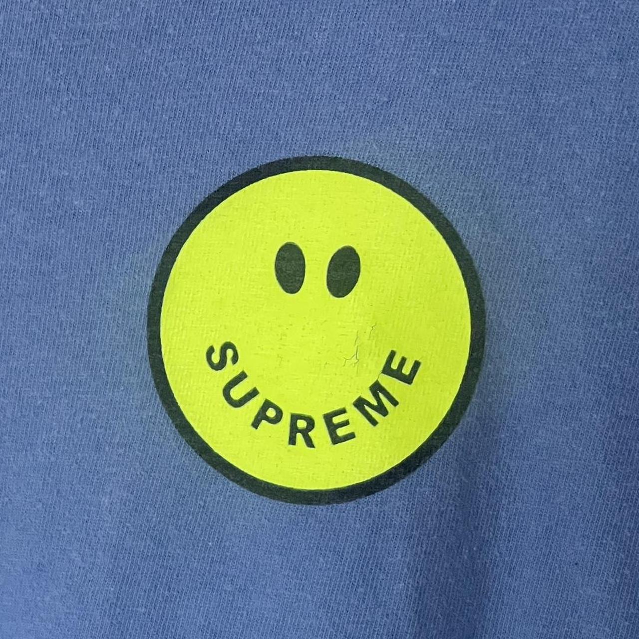 Supreme Women's Blue T-shirt | Depop