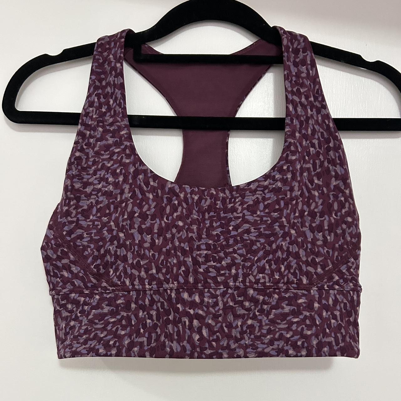 purple stylerunner sports bra, never worn, in great... - Depop