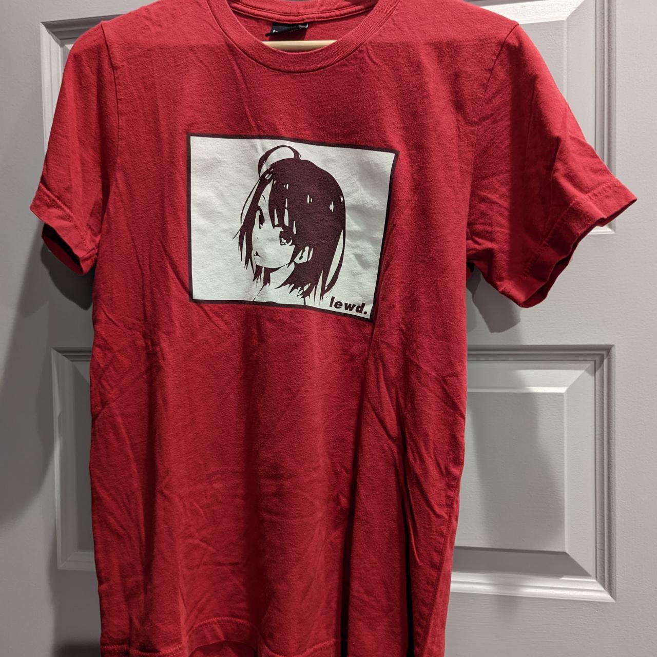 Kyuutees Lewd Limited Edition Tshirt Red, print is... - Depop
