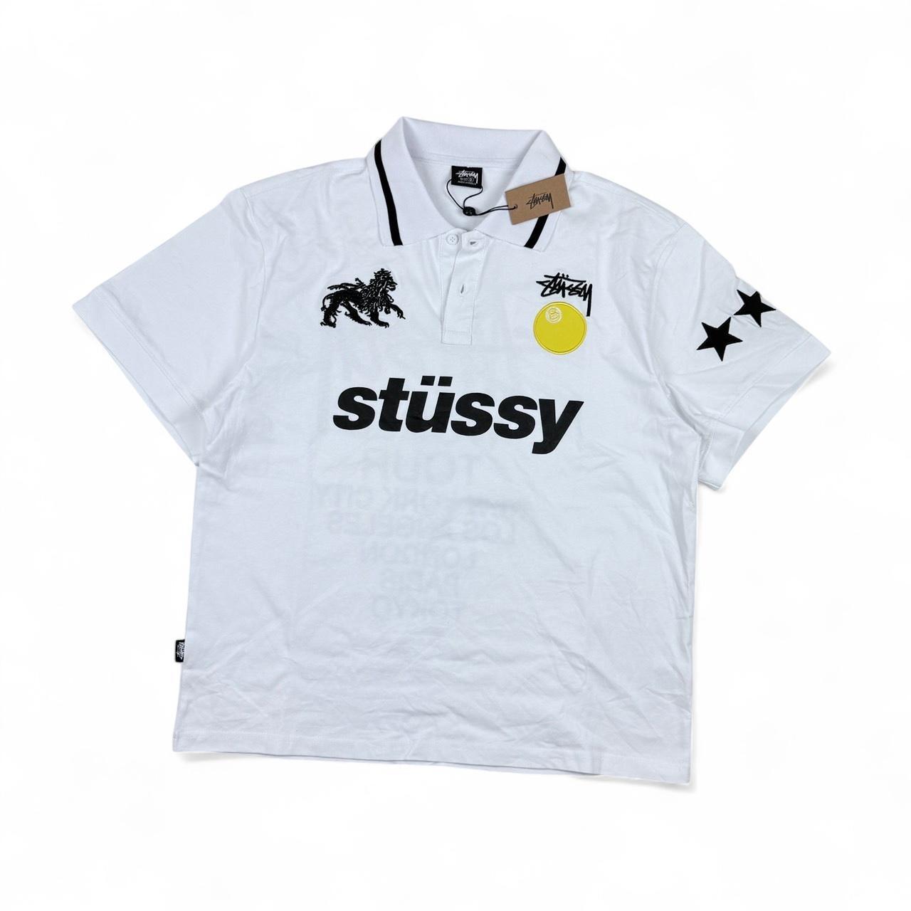 White Polo Stussy Shirt Size Large (L) Brand New... | Depop