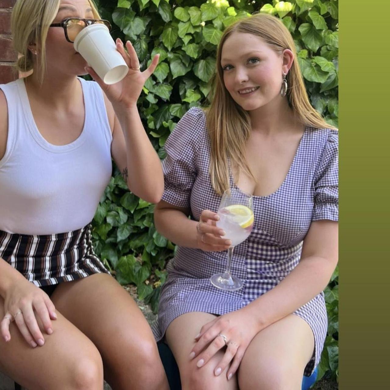 Sister Studios Chrissy Dress - Purple Gingham Size... - Depop