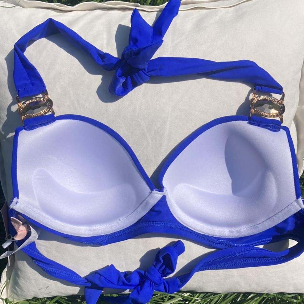 Moda Minx Amour Electric Azure Blue Push Up Crystal... - Depop