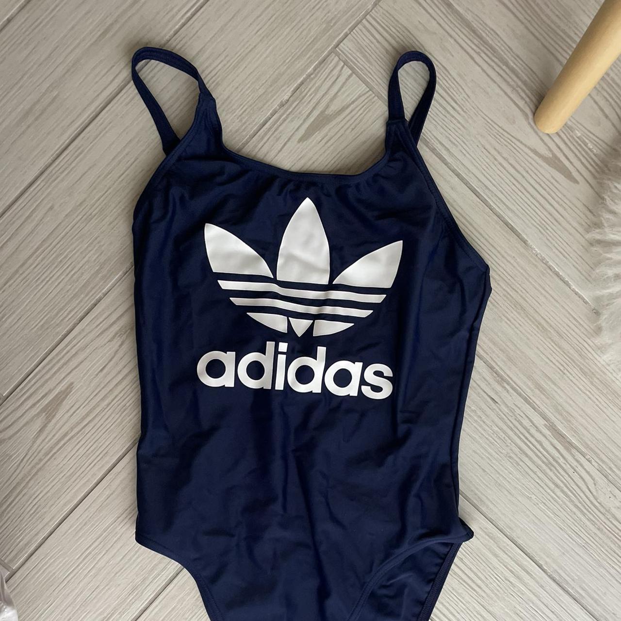 Adidas Women's Navy Swimsuit-one-piece | Depop