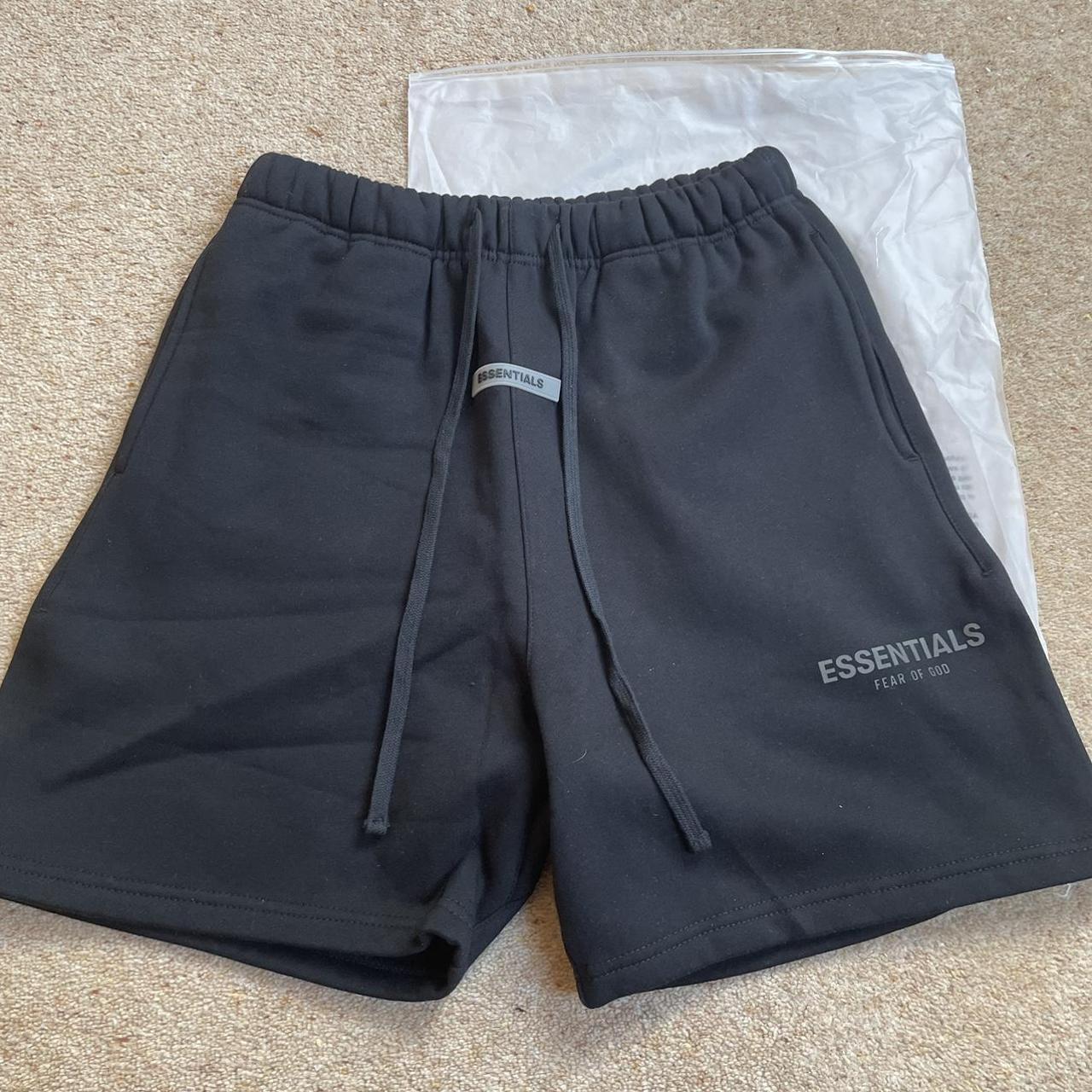 FOG essentials shorts black Size: small Send... - Depop