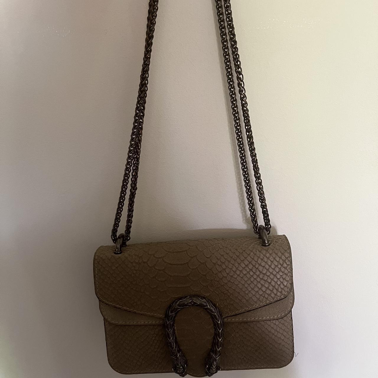 Super cute bag bought in Spain, gucci esque pattern... - Depop