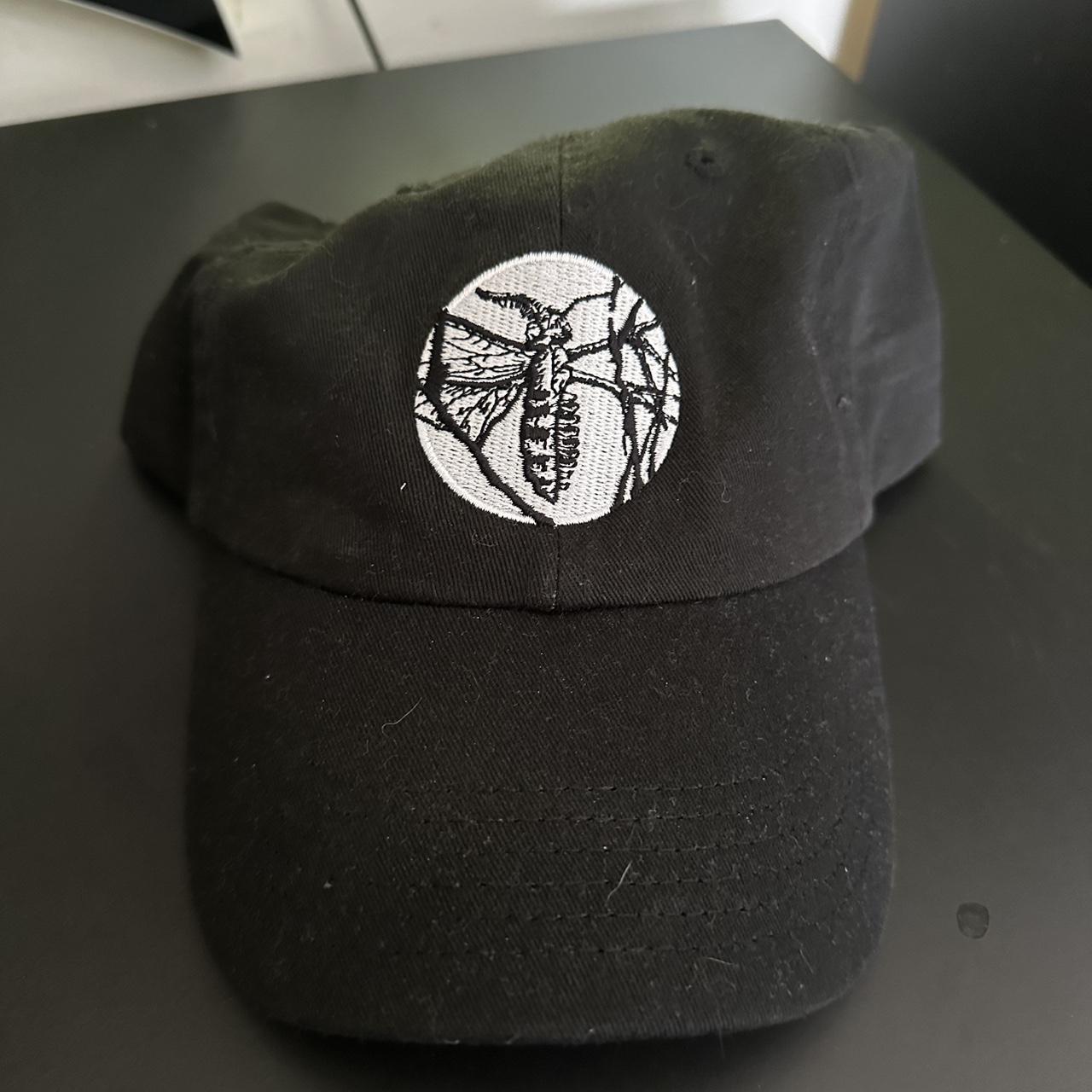 Holding Absence Moth Logo Dad hat Bought it at their... - Depop