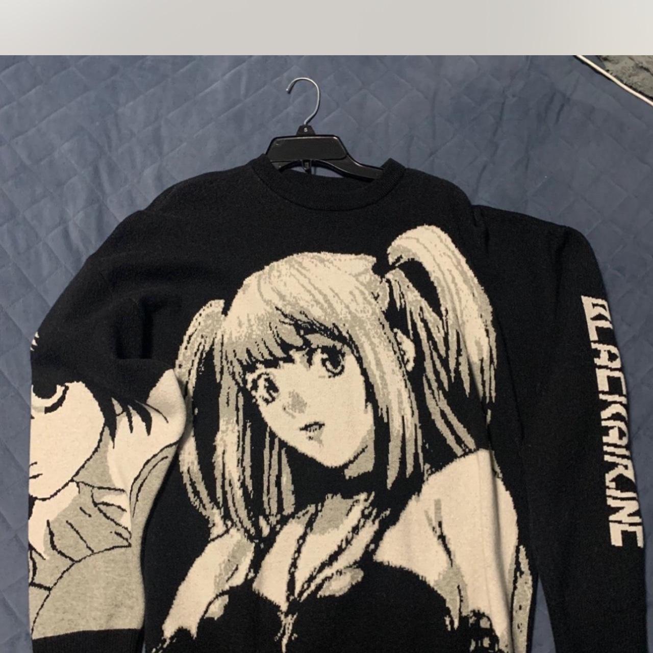 Black and white Death Note sweater #DeathNote #y2k... - Depop
