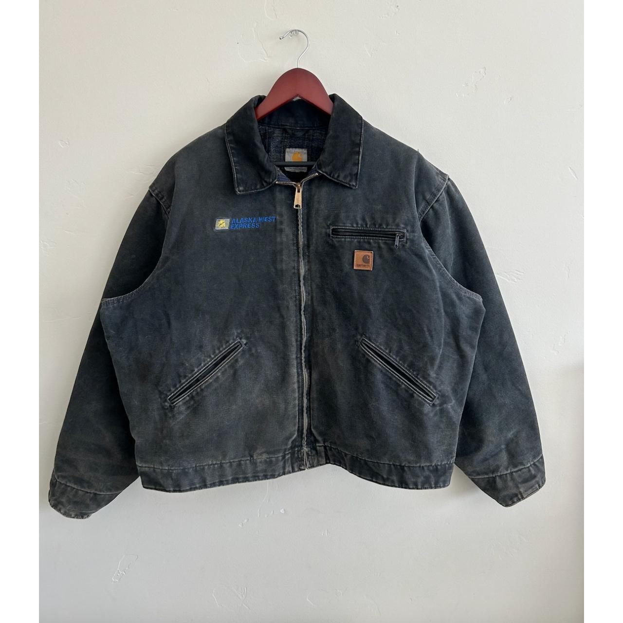 Vintage Carhartt Detroit Jacket Mens J97 PTL Size... - Depop