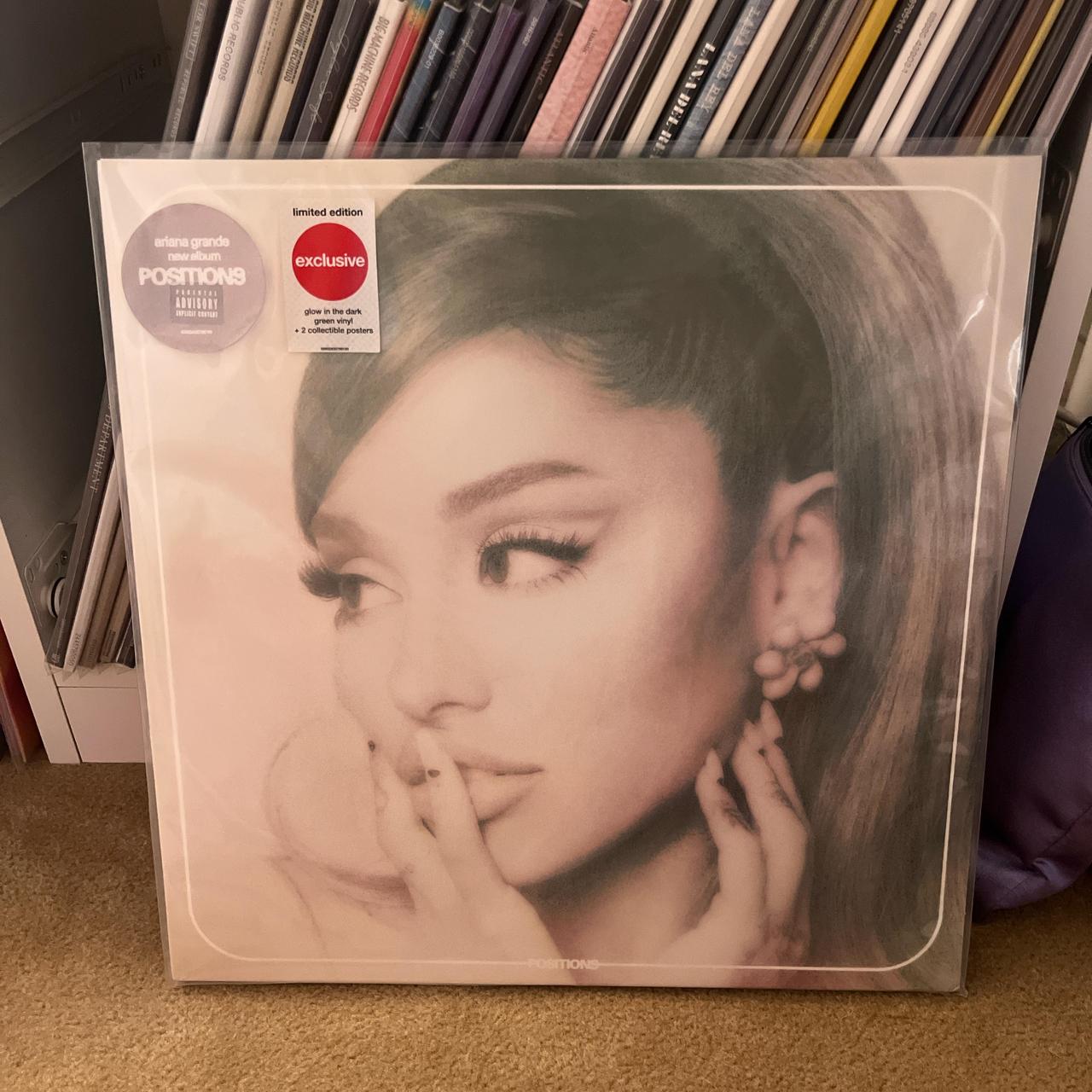 ariana grande positions vinyl glow in the dark... - Depop