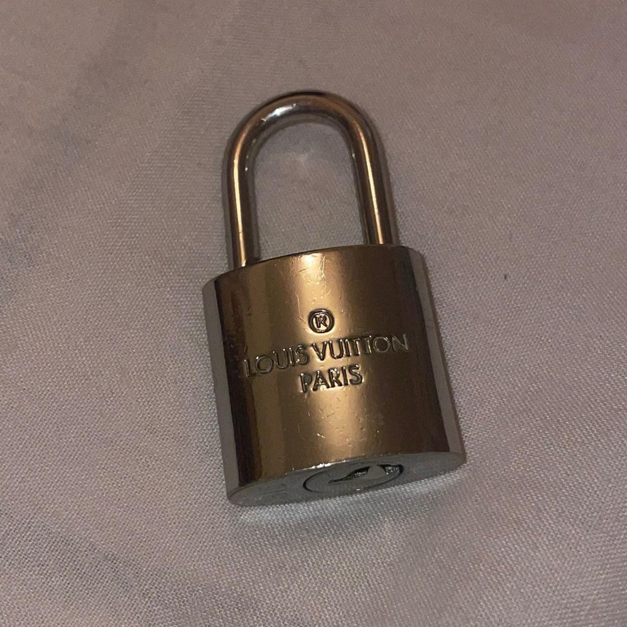 Real Silver Louis Vuitton Padlock. Can go on chains,... - Depop