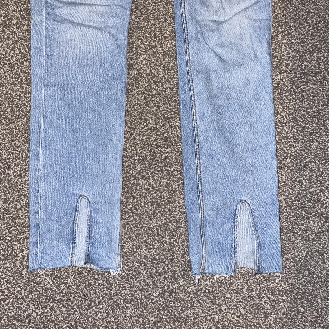 Primark straight leg jeans with front split - worn... - Depop