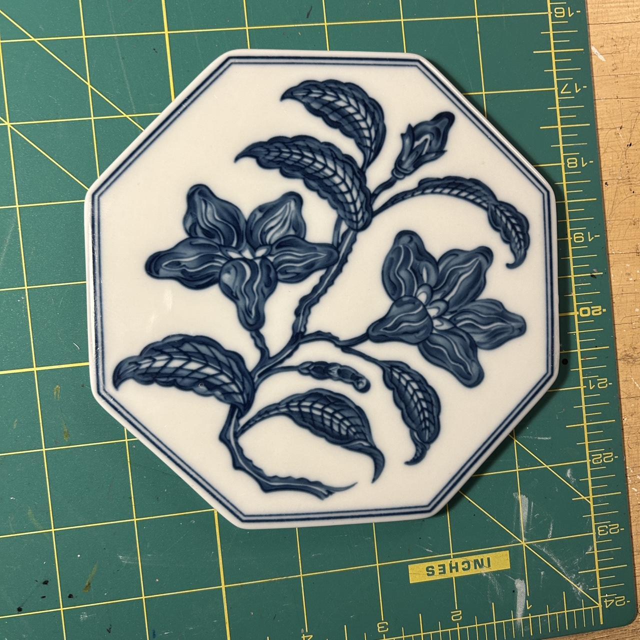 MOMA Mottahede Ming Dynasty Trivet Tile Coaster... | Depop
