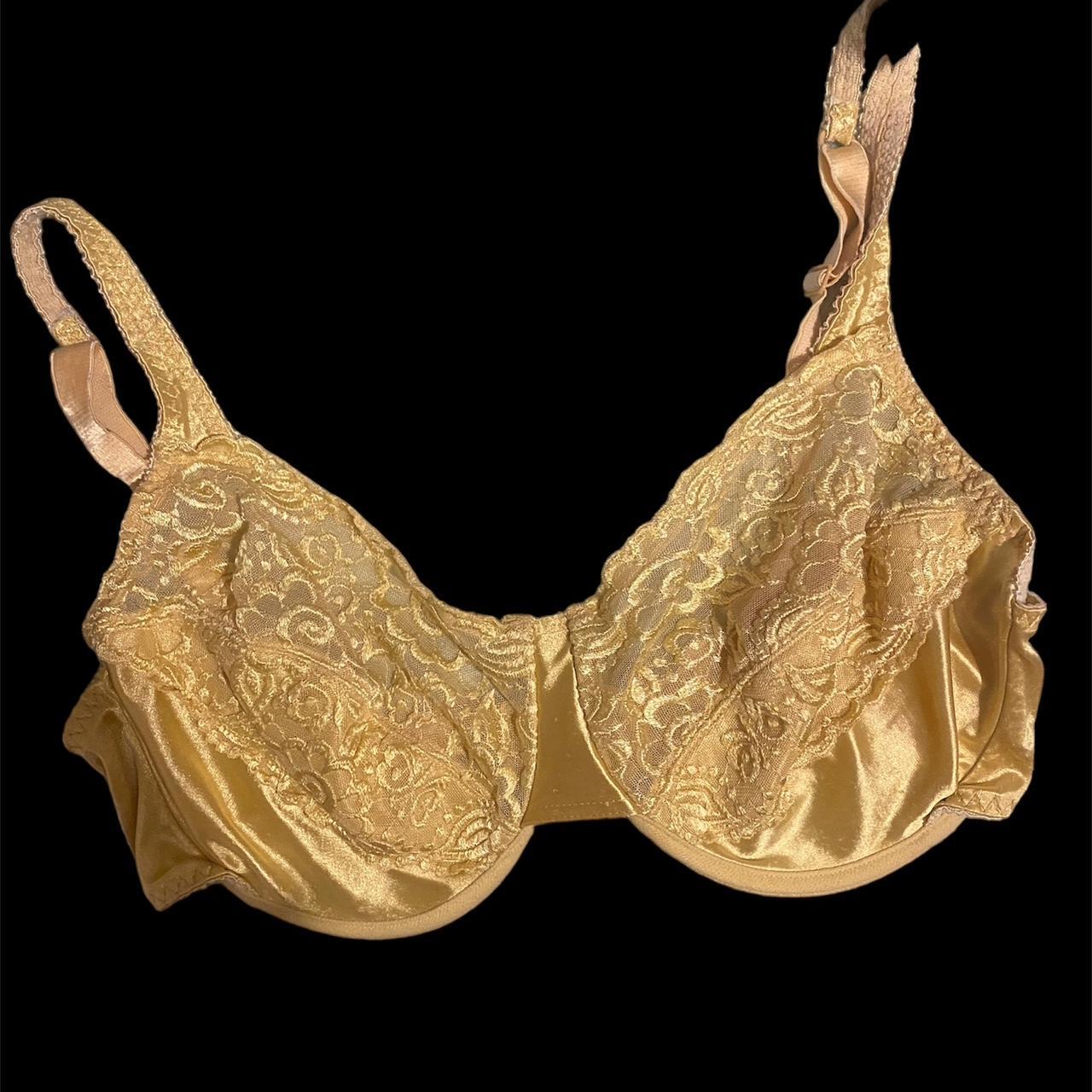 Golden vintage bra #Vintage #Gold - Depop