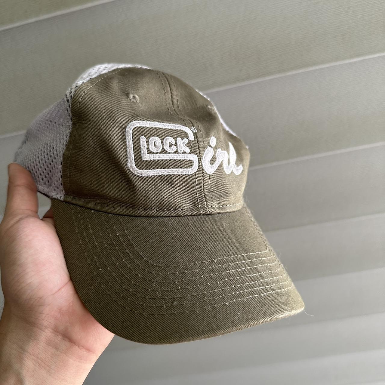 Glock hat SnapBack Olive green #glock #hat #green... - Depop