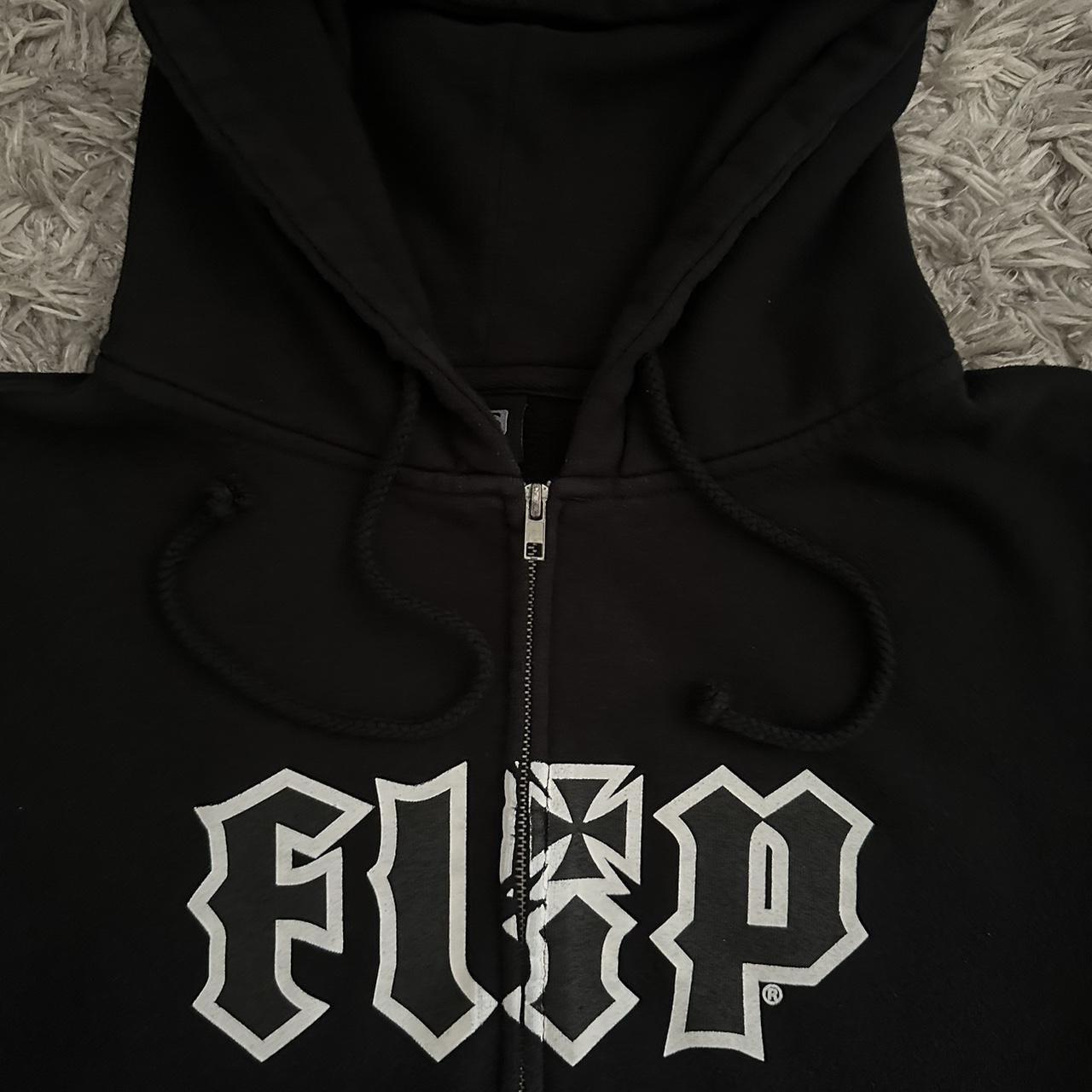 Vintage 90s Flip Zip Up Hoodie NHS tag before flip... - Depop