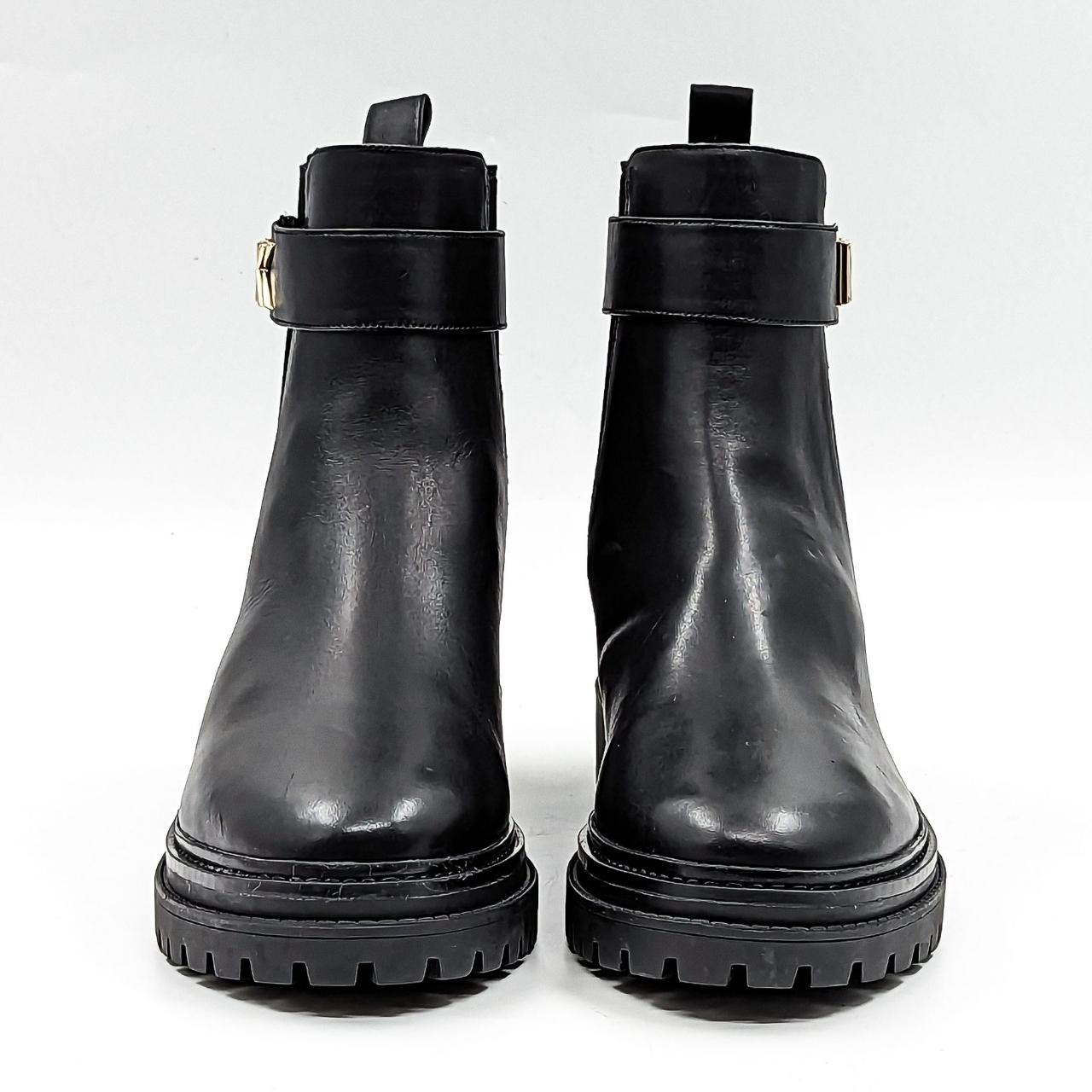 Michael Kors Women Stark Black Leather MK Logo... - Depop