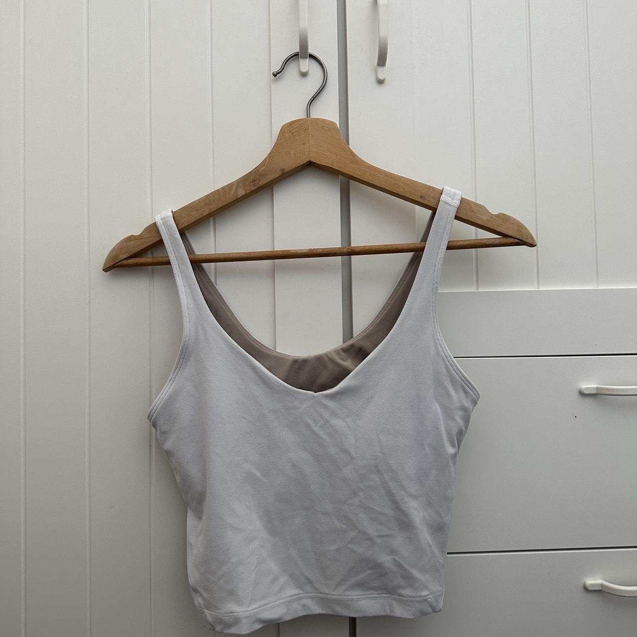 Lululemon white align tank Good condition, colour... - Depop