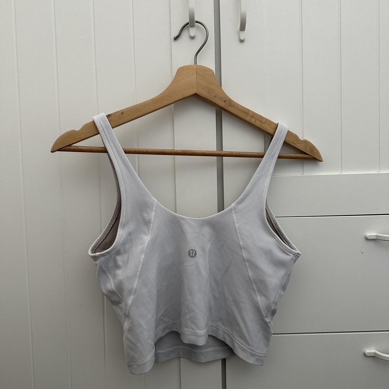 Lululemon white align tank Good condition, colour... - Depop