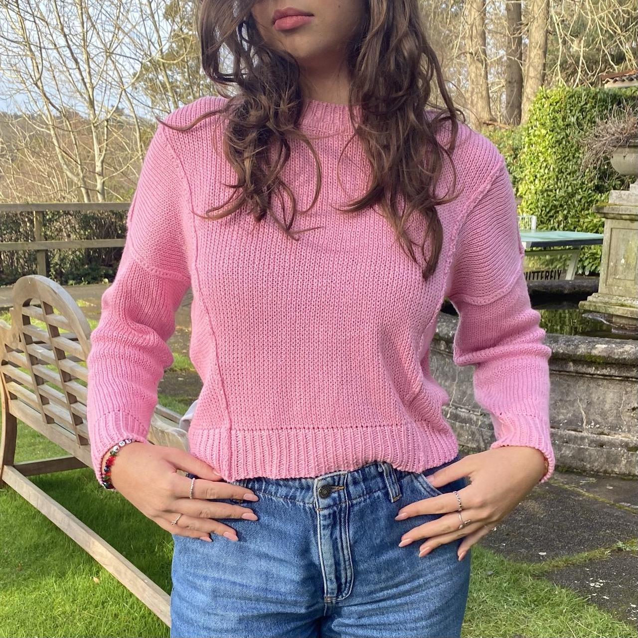 ASOS Women's Pink Jumper | Depop