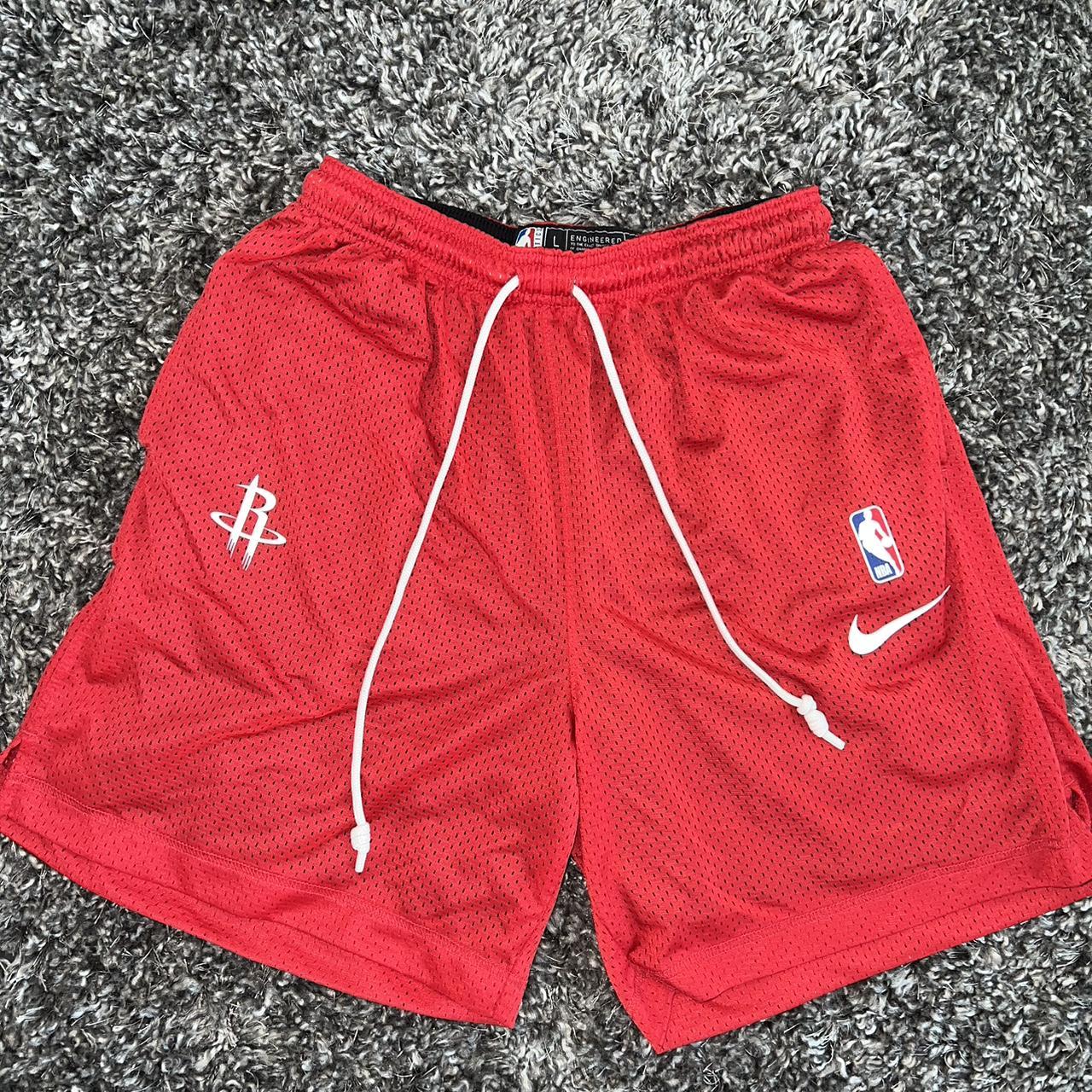 NBA Rockets Vintage Mesh Shorts - Depop