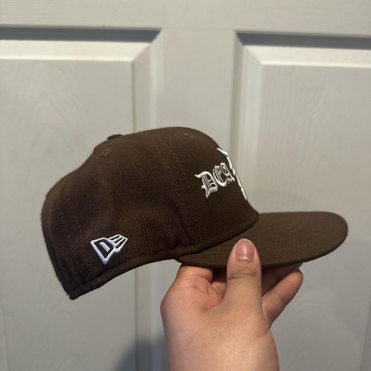 TeamSESH Fitted Size 7 1/8 Deadboy Brown Detroit... | Depop
