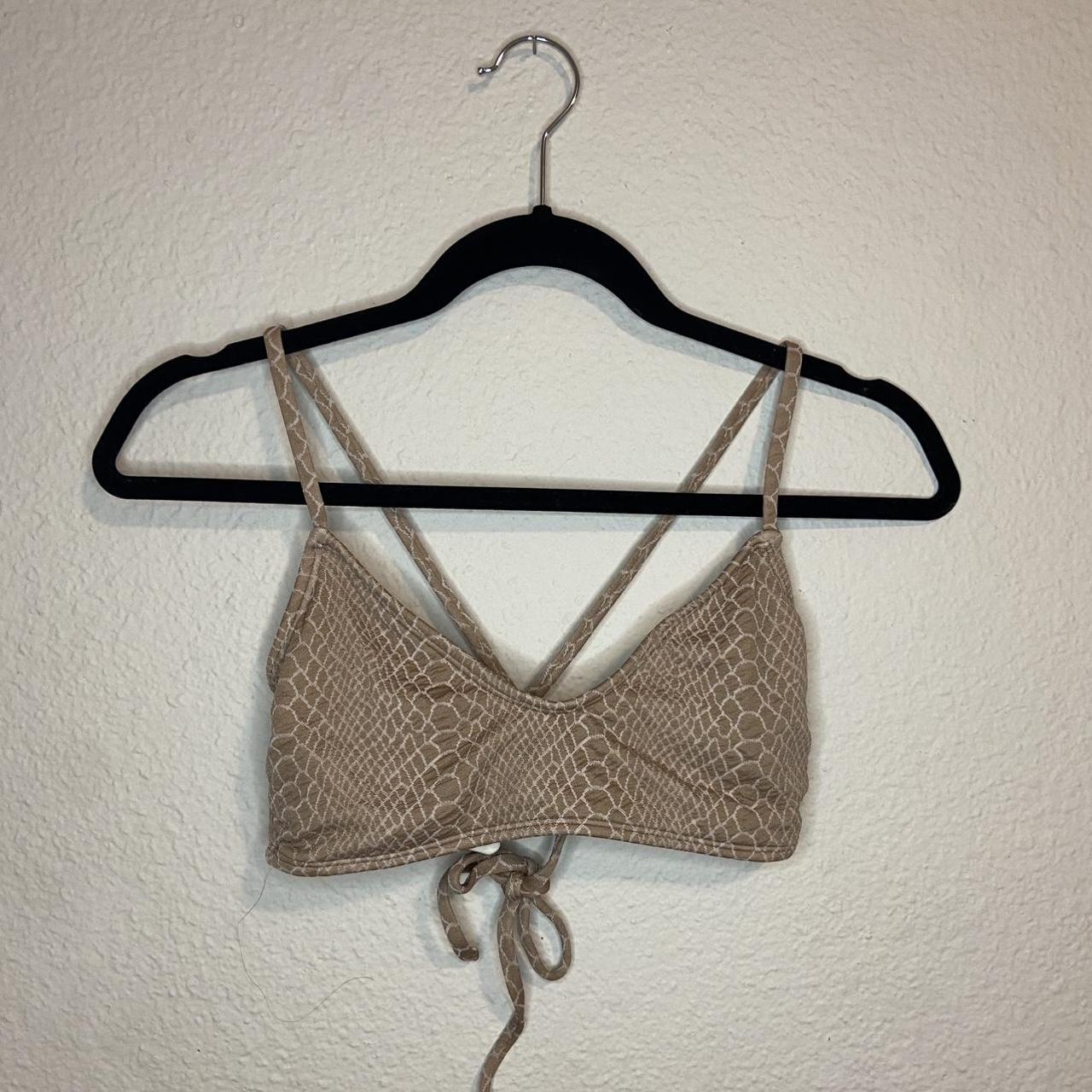 Women's Tan and Cream Bikinis-and-tankini-sets | Depop