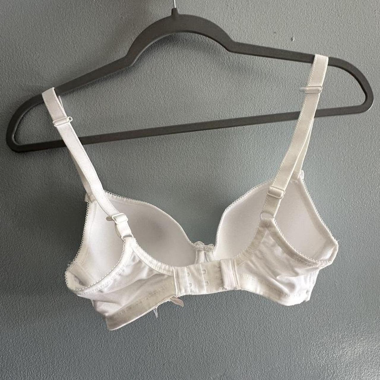 White bra from Panache size 28DDD (sister size 30DD)... - Depop
