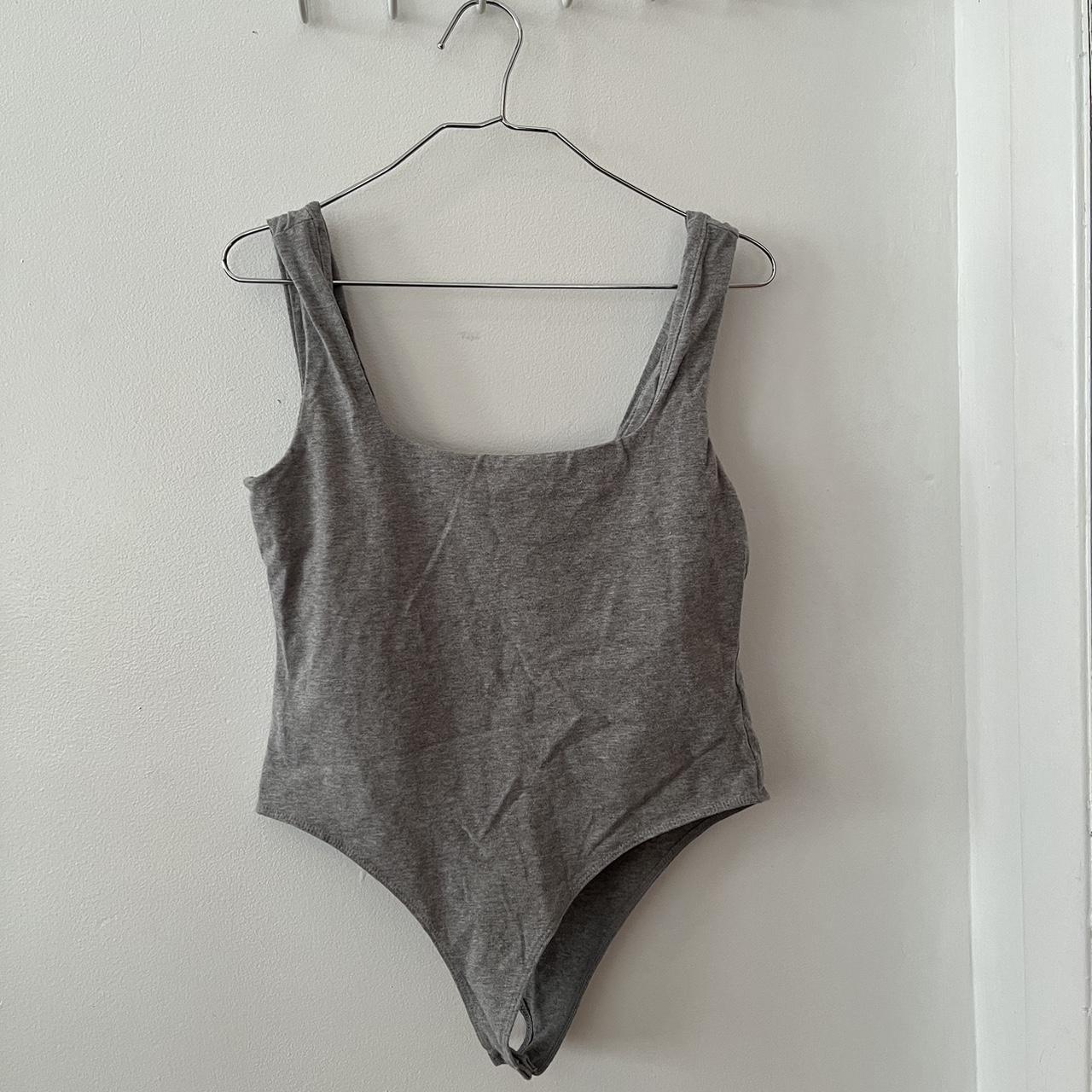 Grey body suit 🩶 Has a built in cover inside It can... - Depop
