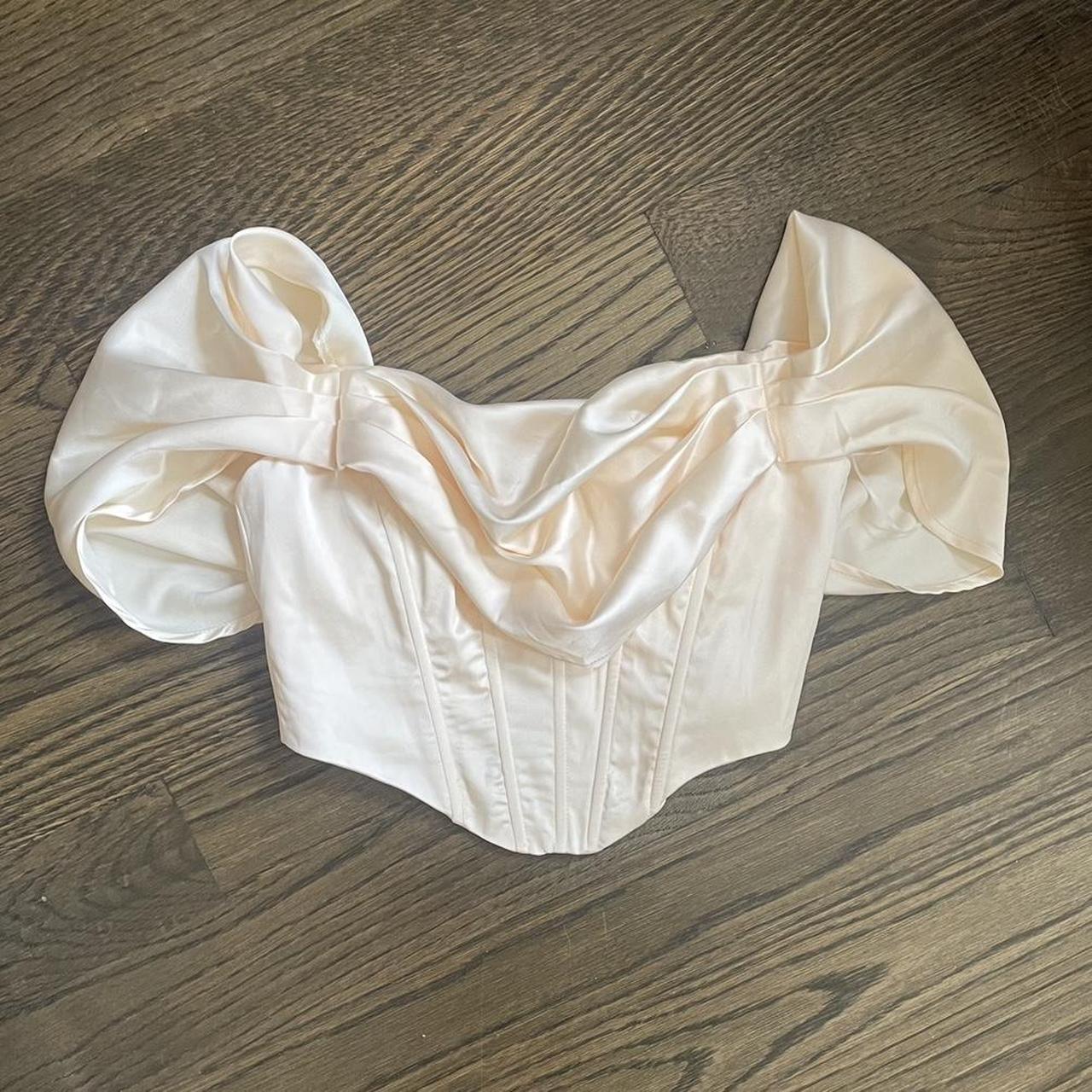 Cropped, princess corset top NWT Fits like a... - Depop