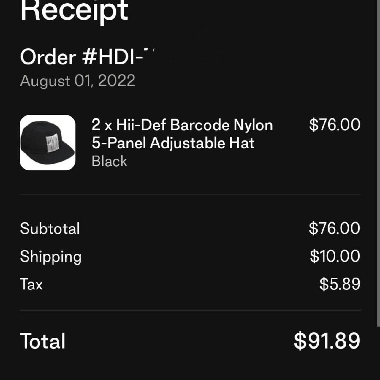 Hii-Def Black Barcode Hat Brand new black barcode... - Depop
