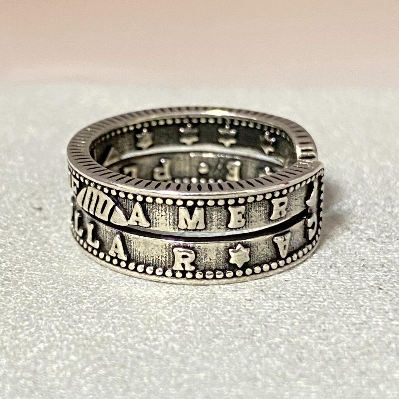 4-22 y2k vintage ring Material: s925 silver size：The... - Depop