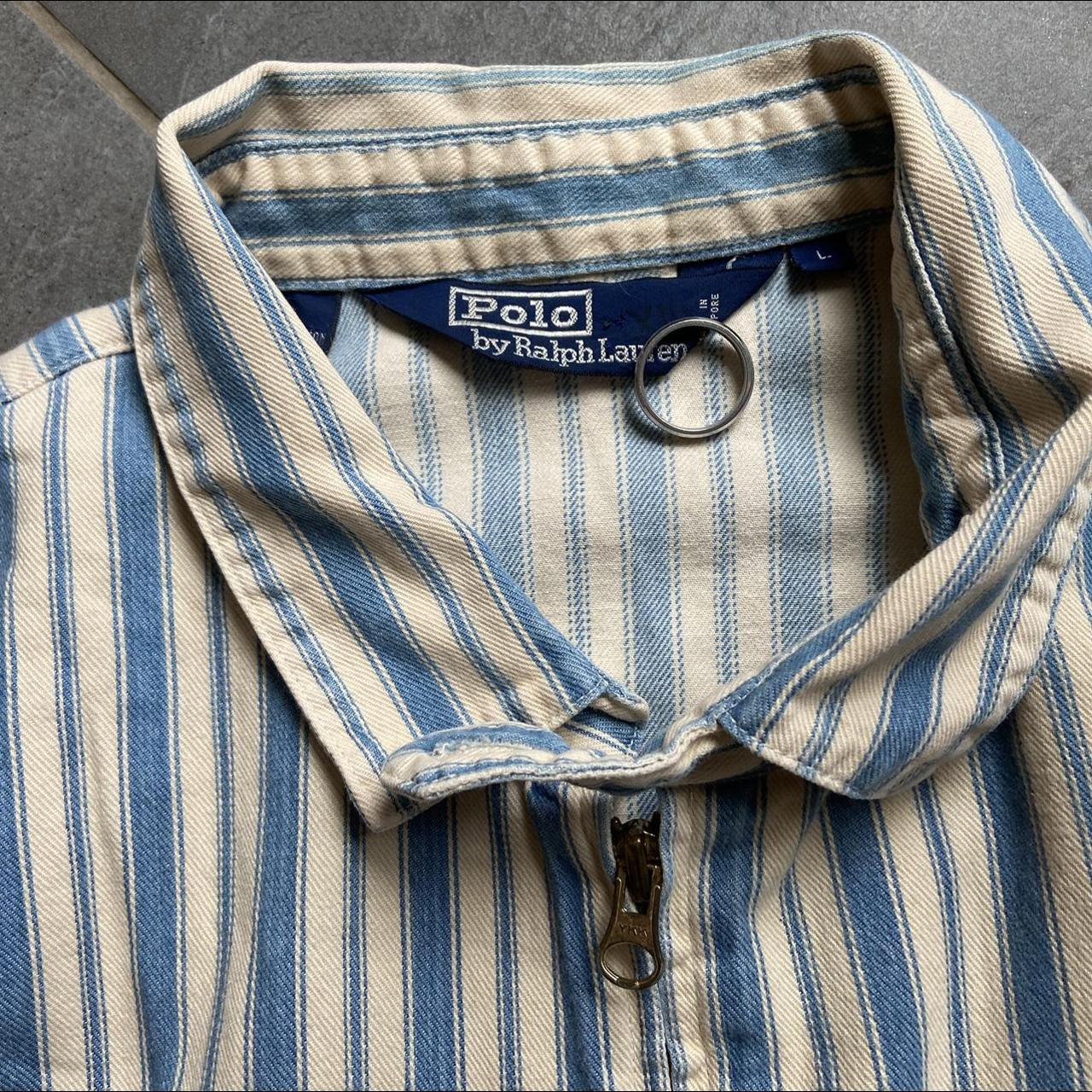 Polo Ralph Lauren Men's Yellow and Blue Jacket | Depop