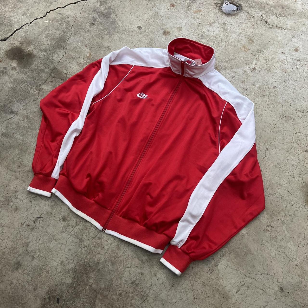 vintage nike jacket 80s/90s nike tracksuit... - Depop