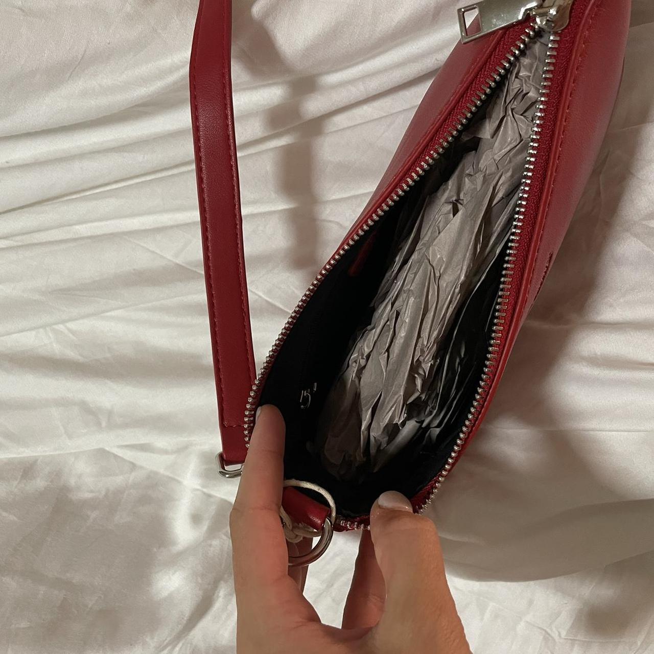 Red Perfect Stranger bag with silver hardware... - Depop