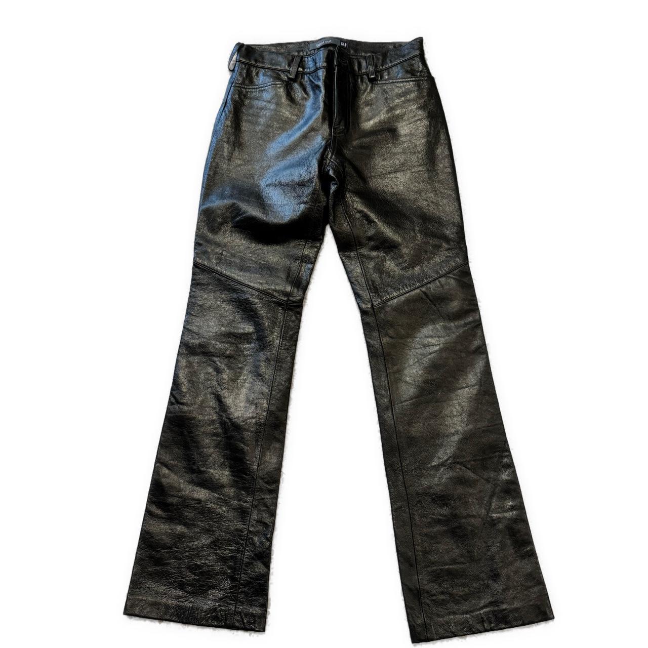 Gap Leather Boot Cut Jean Pant from the Fall of... - Depop
