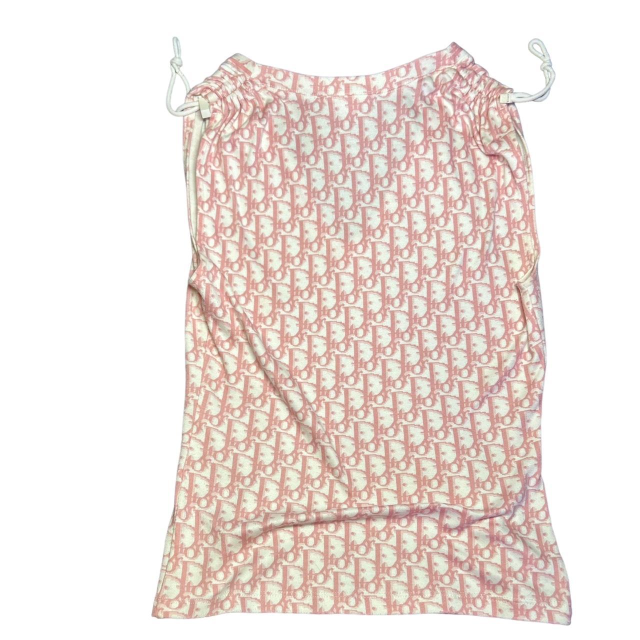 Authentic Christian Dior Pink Monogram Vest Tank... - Depop