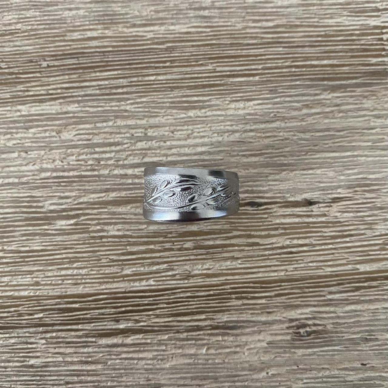 Handmade spoon ring - stainless steel - polished... - Depop