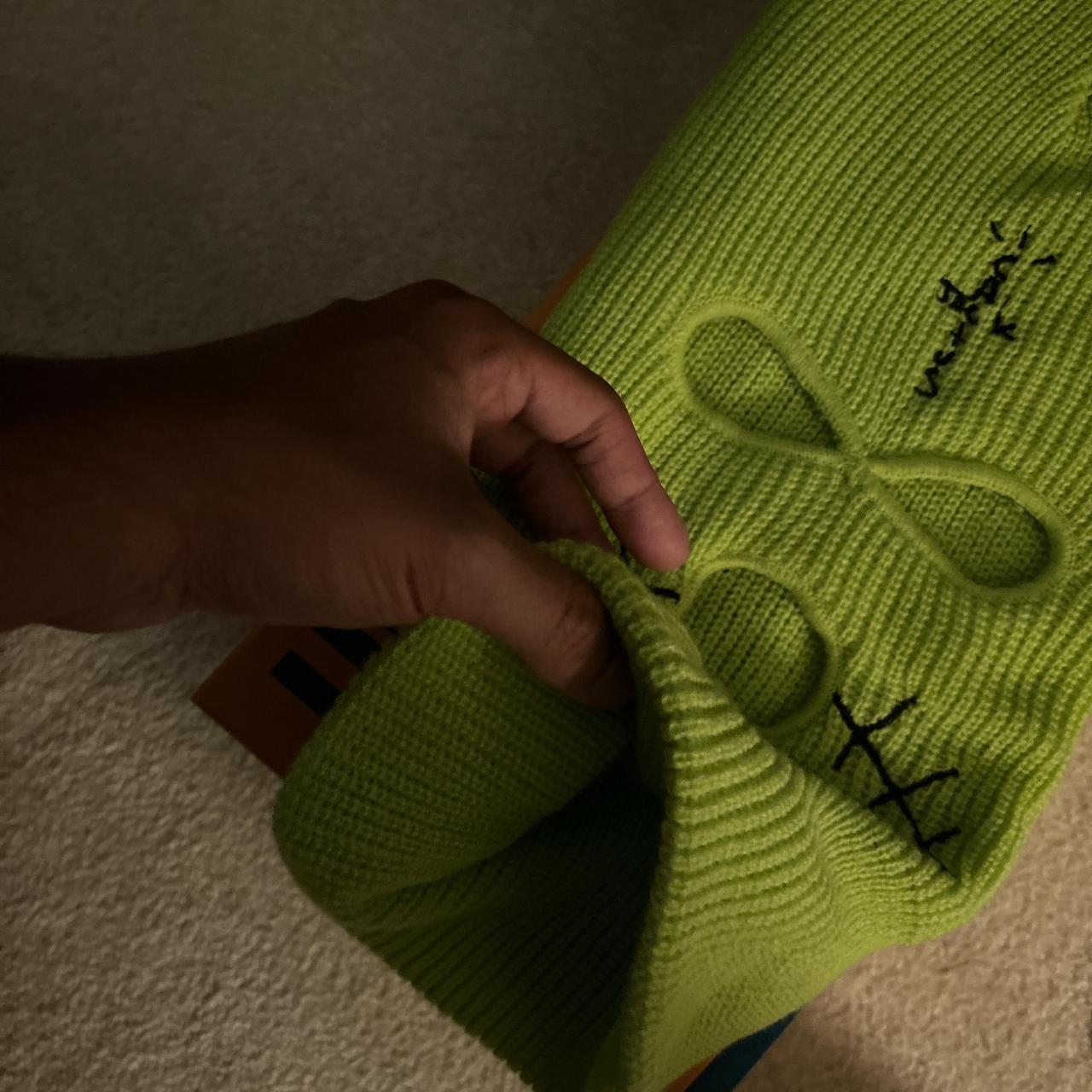 Travis Scott JACKBOYS Cover Neon Mask - Brand New,... - Depop