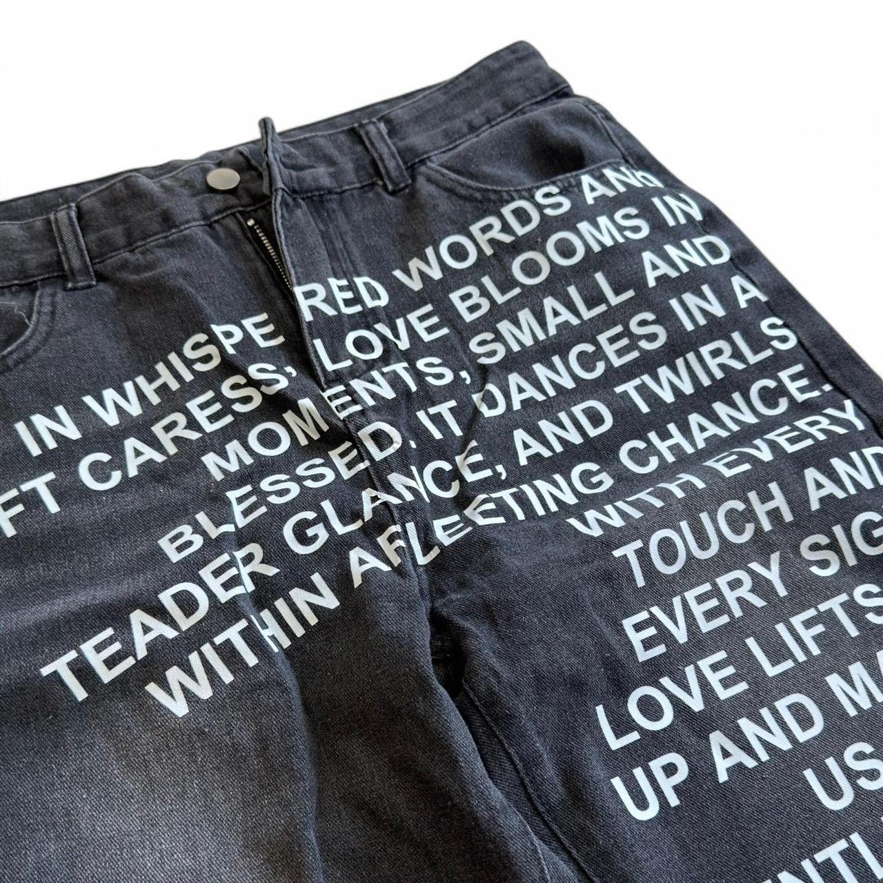 black washed ihatestars poem jeans #archive... | Depop