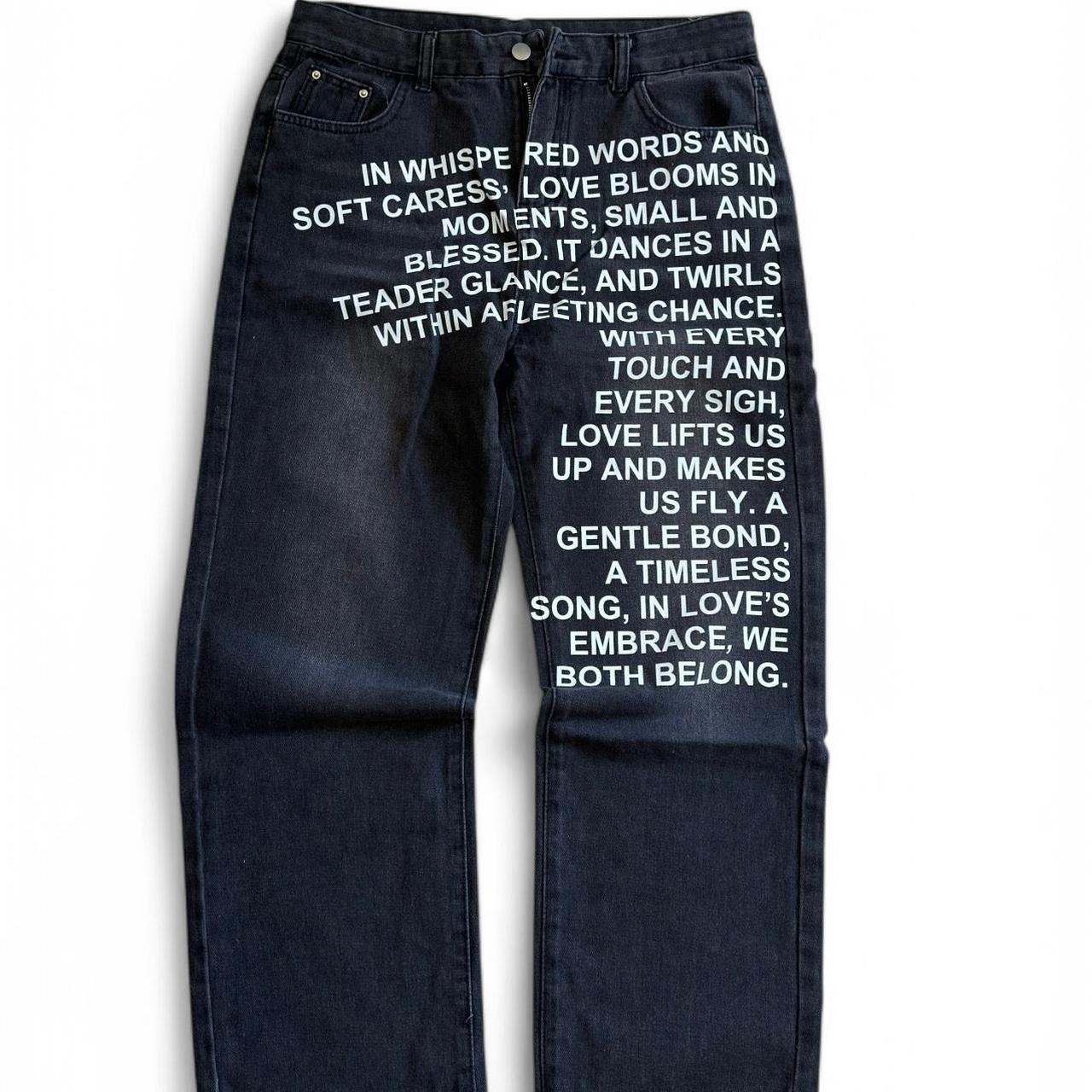 black washed ihatestars poem jeans #archive... | Depop