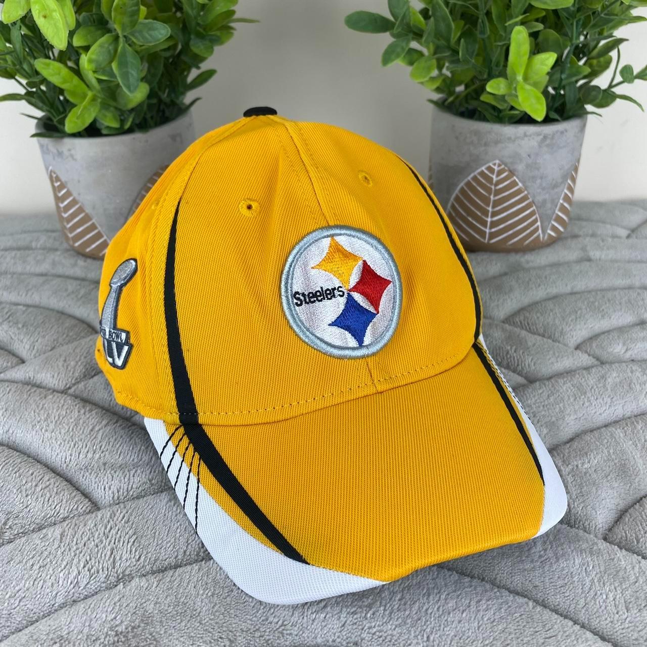 Reebok fitted cap flexi fit NFL Steelers Super Bowl... - Depop