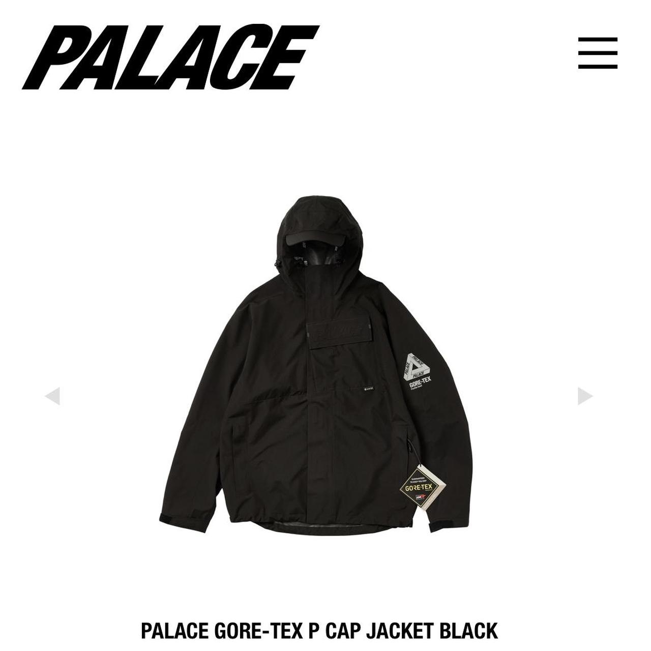 PALACE GORE-TEX P CAP JACKET BLACK With tags and... - Depop