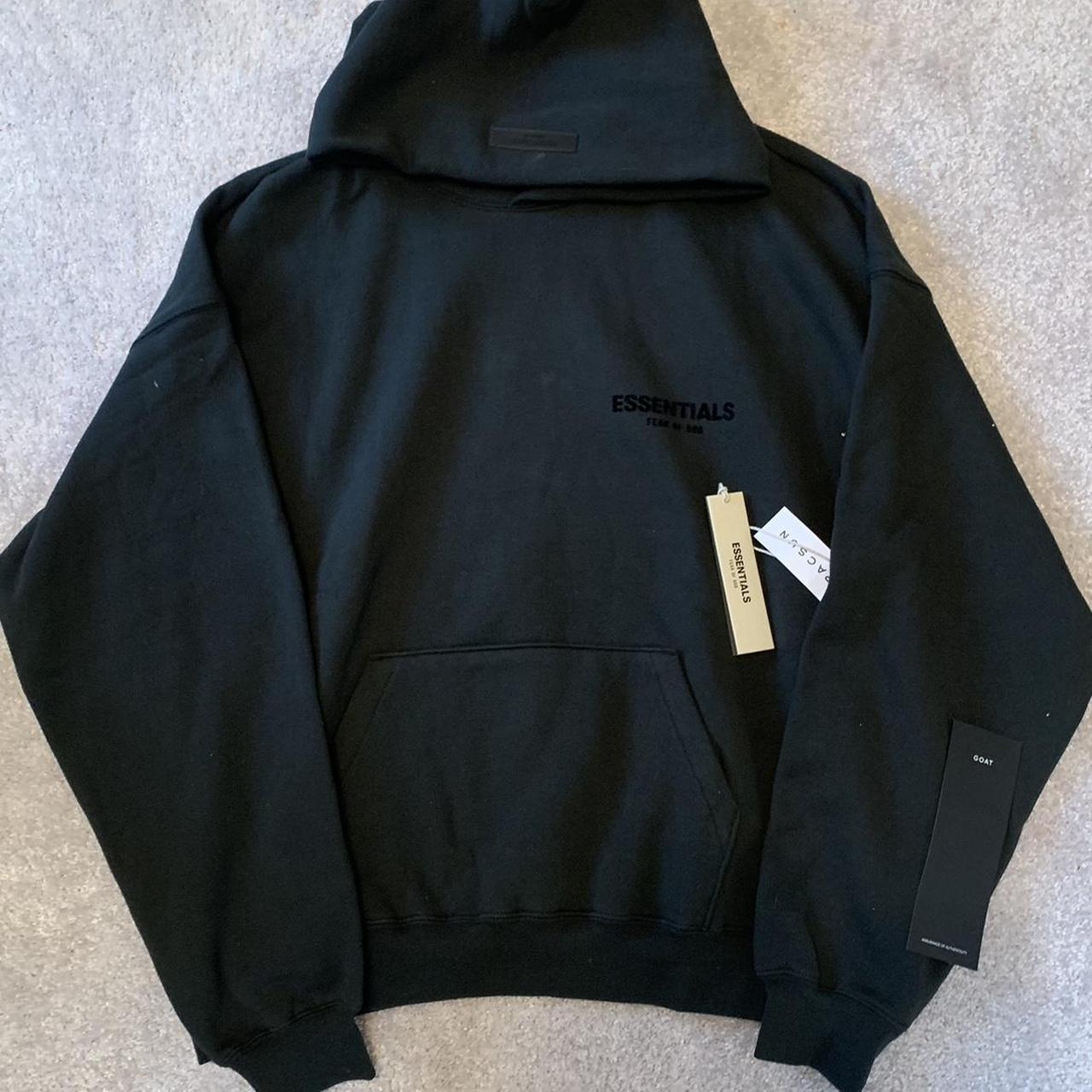 Black essentials FOG hoodie fw22 I’m perfect... - Depop