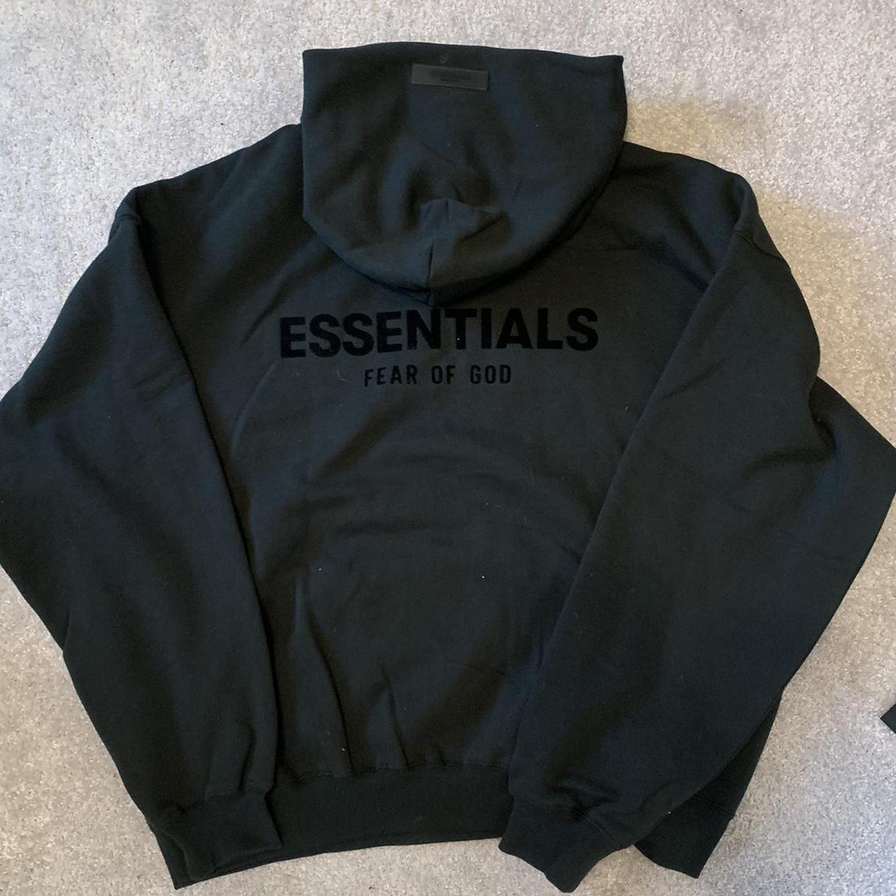 Black essentials FOG hoodie fw22 I’m perfect... - Depop