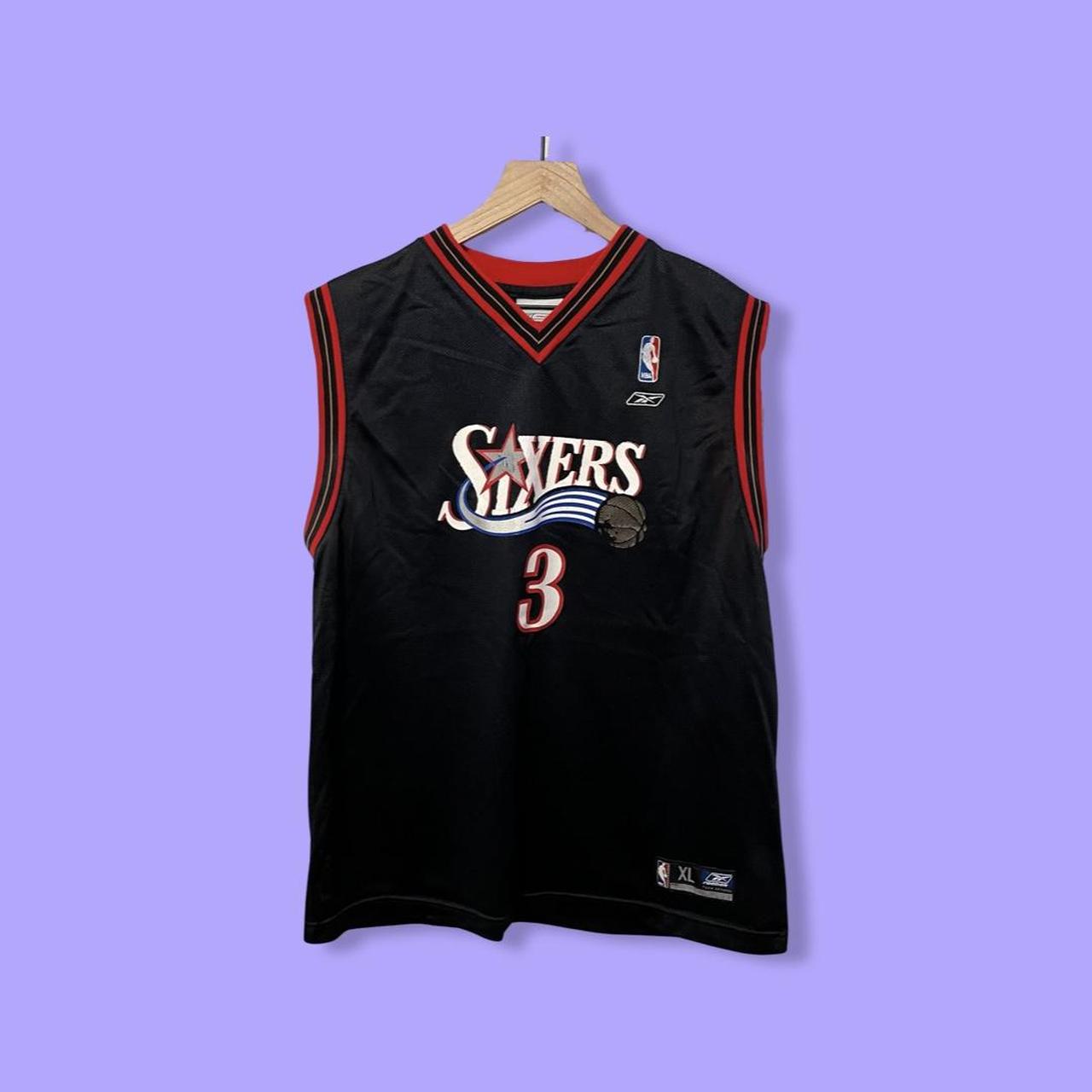 2000’s Allen Iverson Reebok Basketball Jersey Youth... - Depop