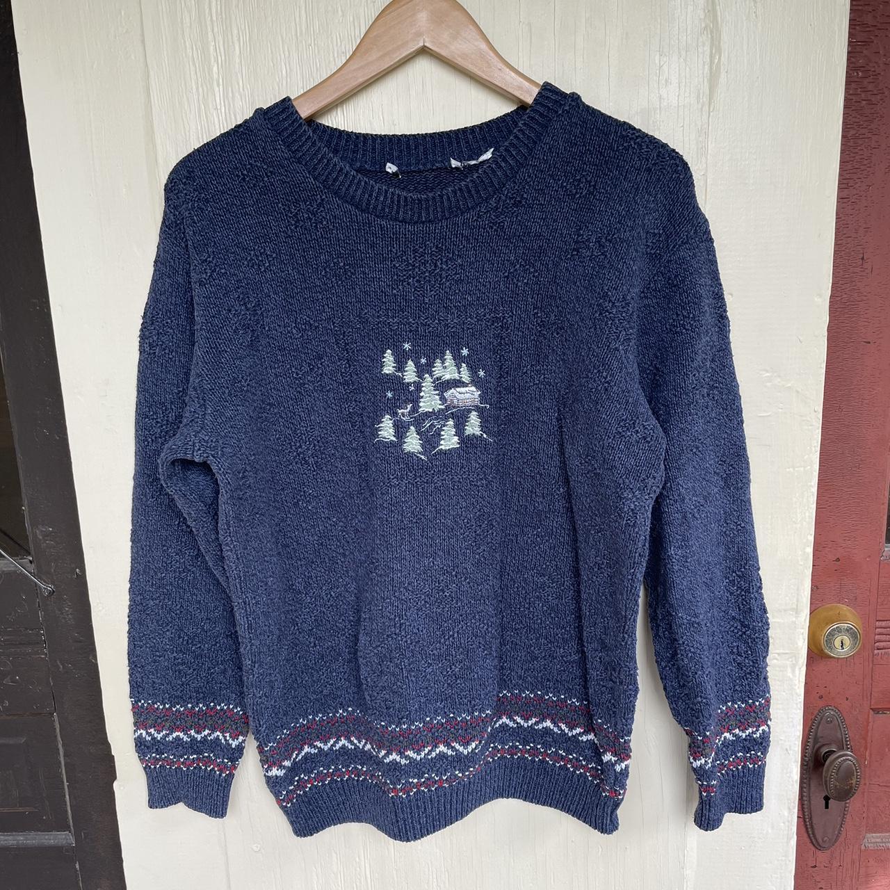 North Reflections Winter Scene Sweater Featuring... - Depop
