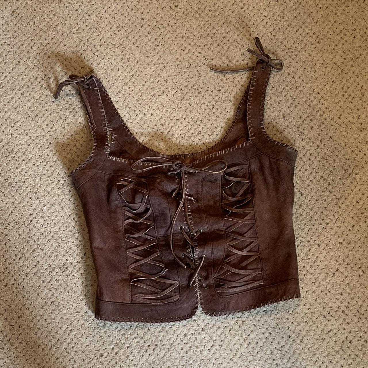 Women's Brown Corset | Depop