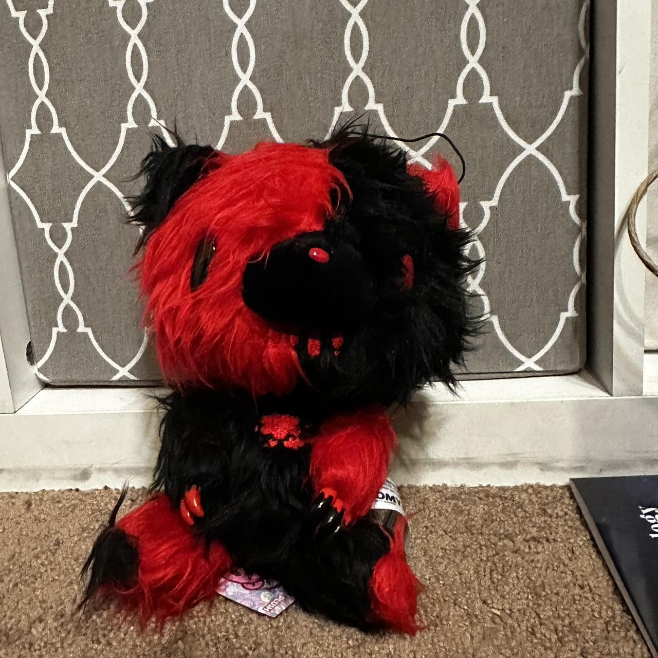Hot Topic Red and Black Stuffed-animals | Depop