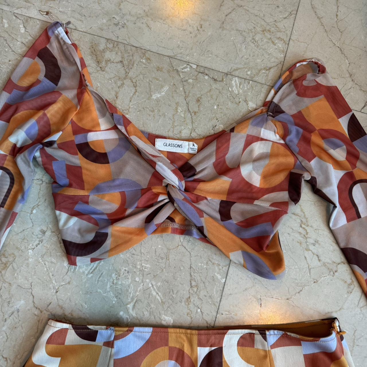 Glassons set Two piece 70s style - Depop