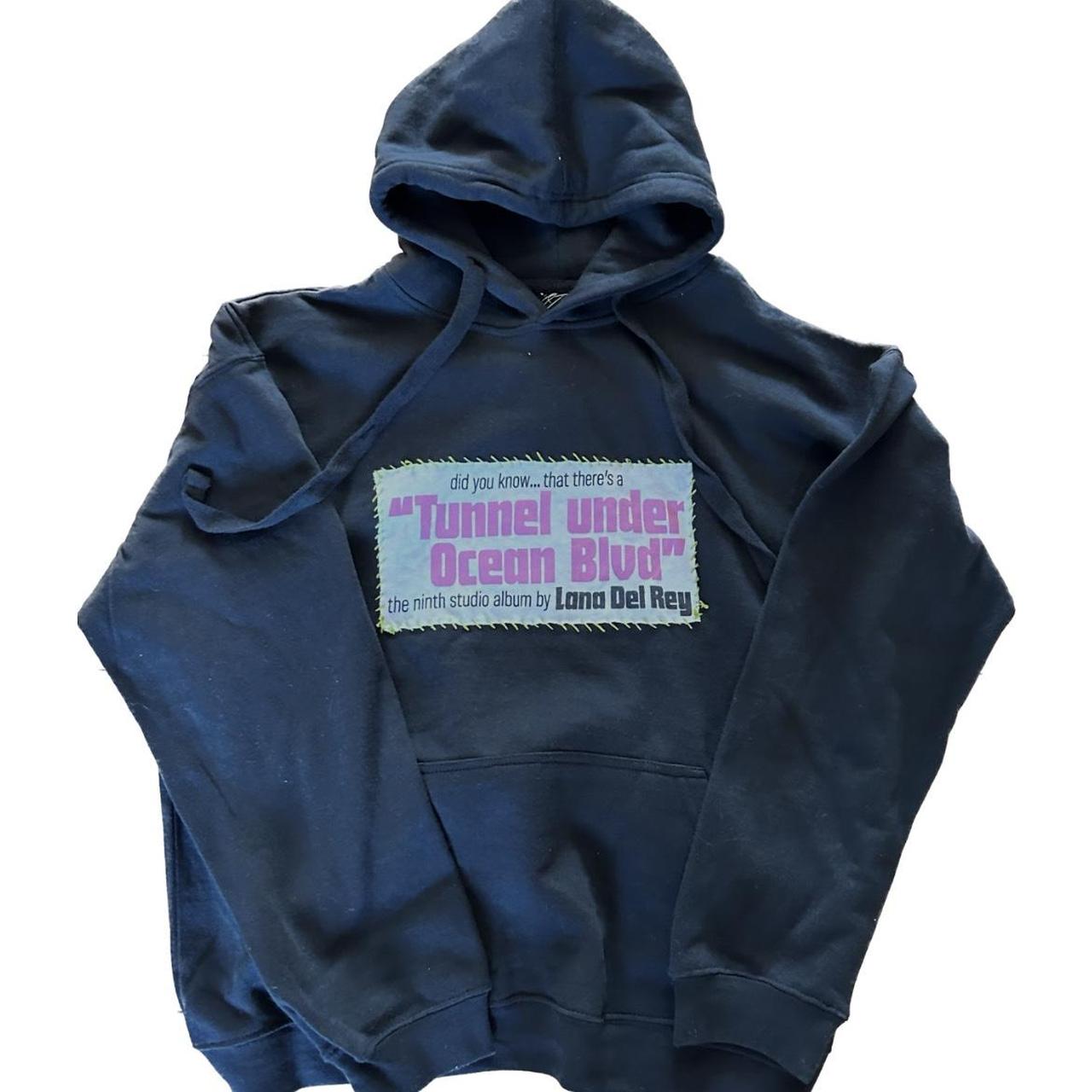 Custom/upcycled Lana del Rey hoodie hand stitched... - Depop